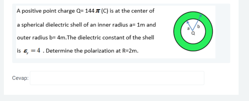 Solved A positive point charge Q= 144 T (C) is at the center | Chegg.com