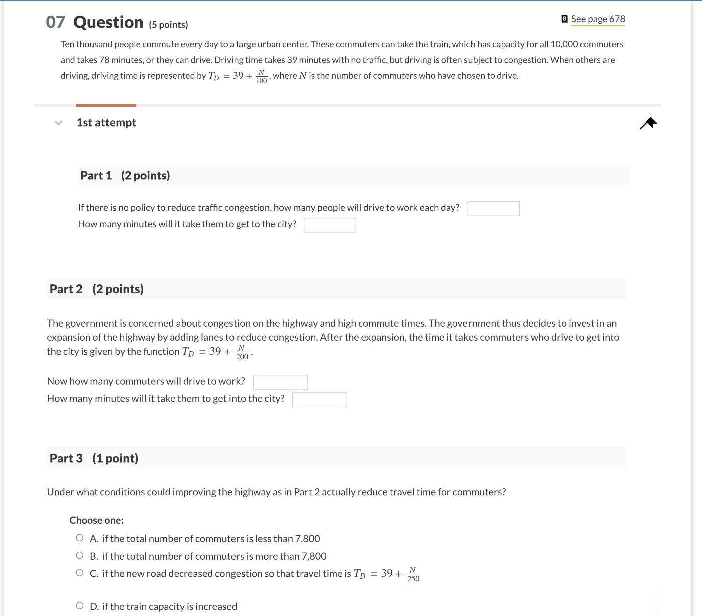 Solved 07 Question (5 points) See page 678 Ten thousand | Chegg.com