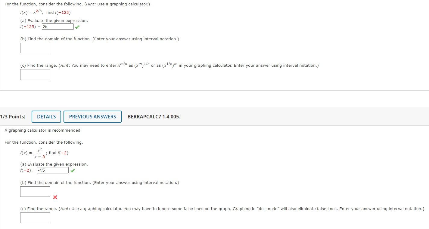 Solved For the function, consider the following. (Hint: Use | Chegg.com