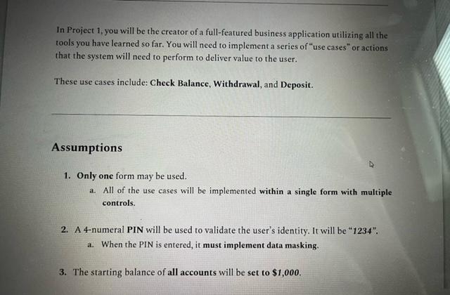 Solved In Project 1, you will be the creator of a | Chegg.com