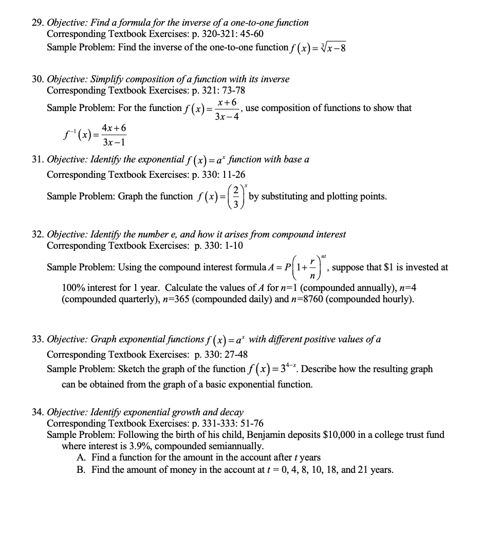 Solved 29. Objective: Find a formula for the inverse of a | Chegg.com