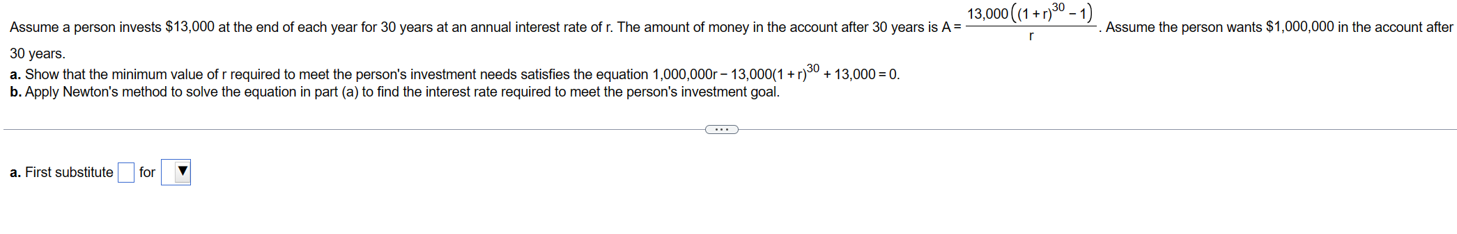 Solved 30 years. a. Show that the minimum value of r | Chegg.com