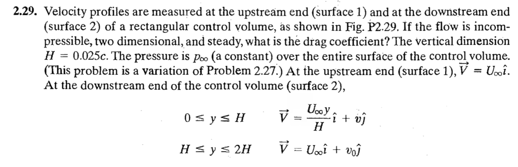 Solved 2.29. Velocity profiles are measured at the upstream | Chegg.com