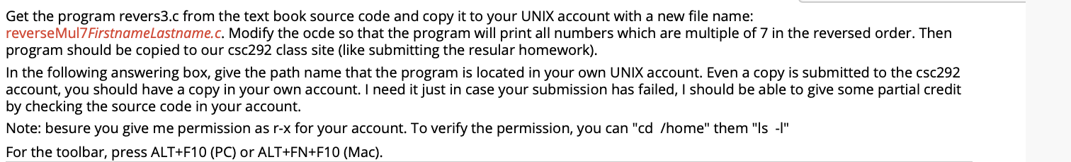 Solved Get the program revers3.c from the text book source | Chegg.com