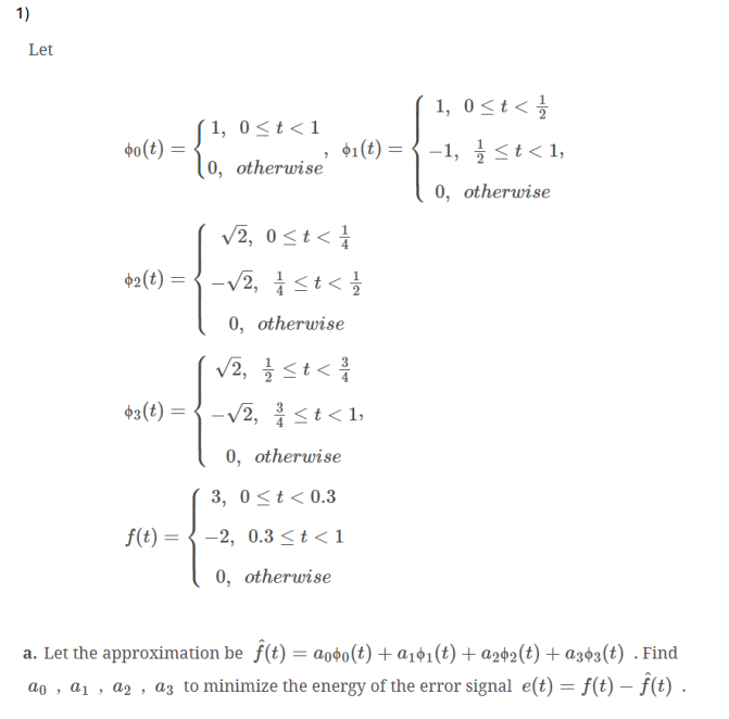 Solved Leta. ﻿Let the approximation be | Chegg.com