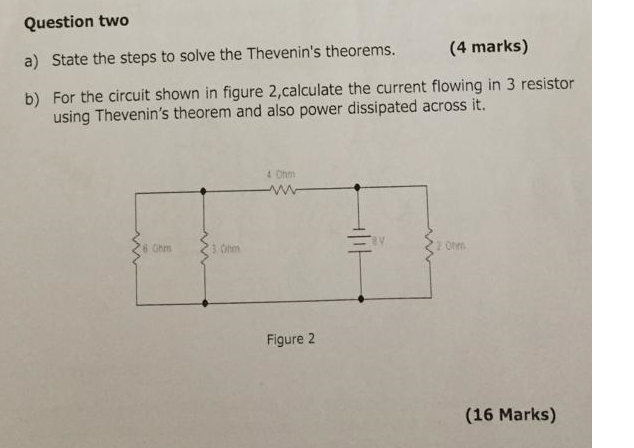 Solved Question two a) State the steps to solve the | Chegg.com