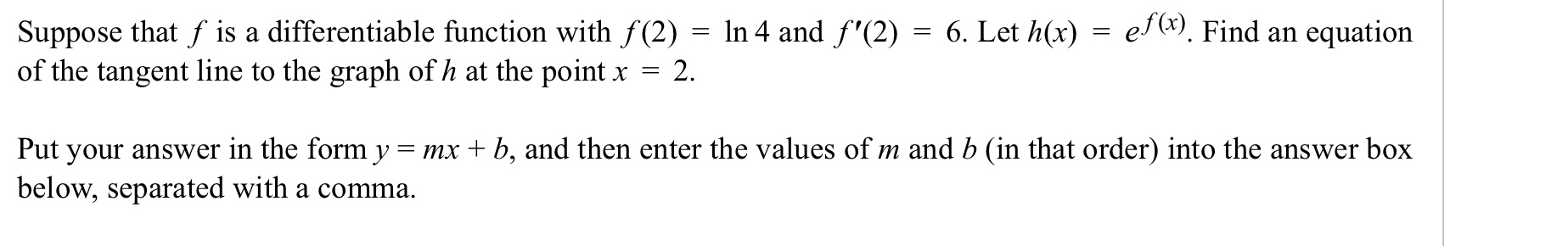 Solved Suppose that f ﻿is a differentiable function with | Chegg.com