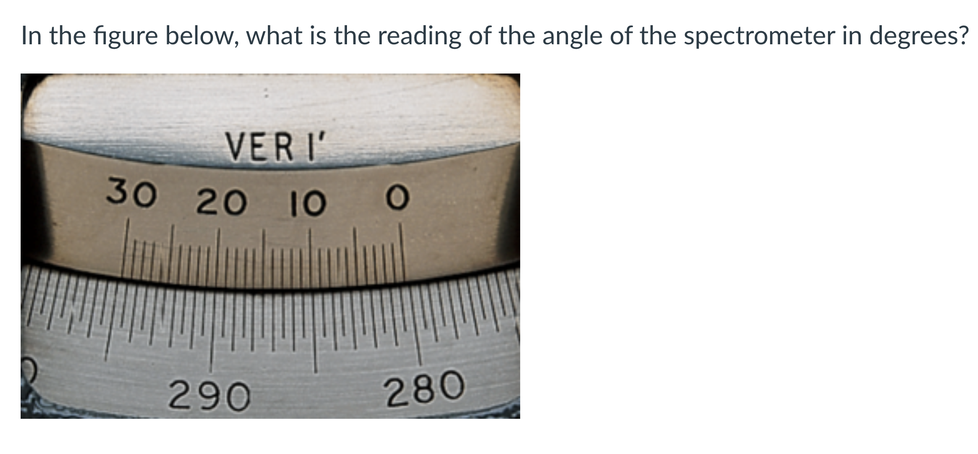Solved In the figure below, what is the reading of the angle | Chegg.com
