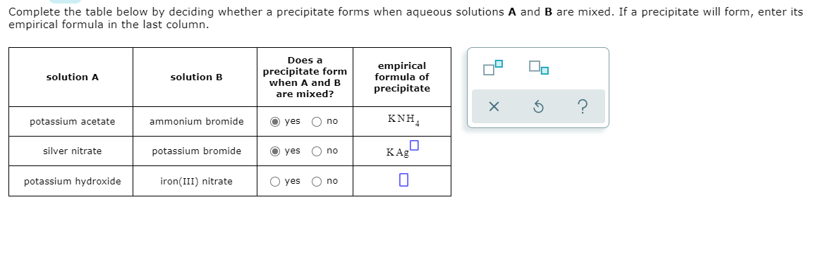 Solved Complete the table below by deciding whether a | Chegg.com