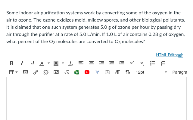 Solved Some indoor air purification systems work by | Chegg.com