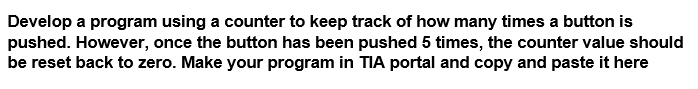 Solved Develop a code using an up/down counter (CTUD) in TIA | Chegg.com