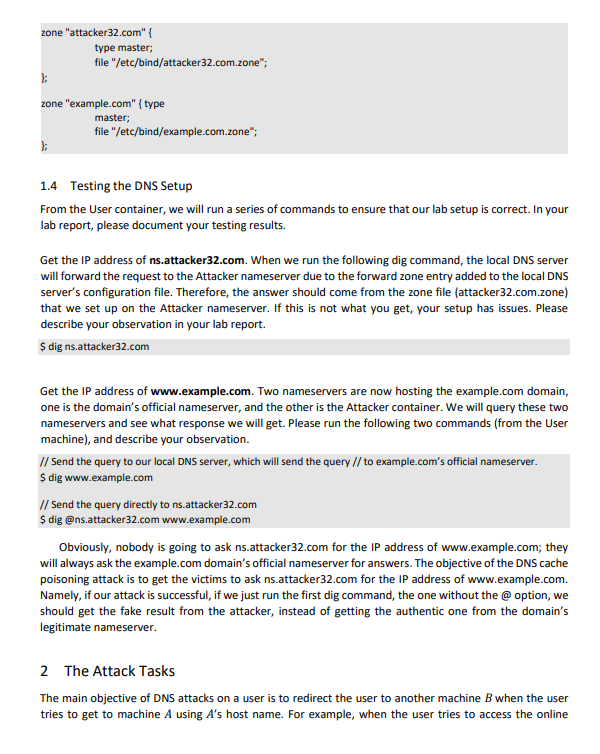 Solved Figure 1: Lab environment setup 1.1 Container Setup | Chegg.com