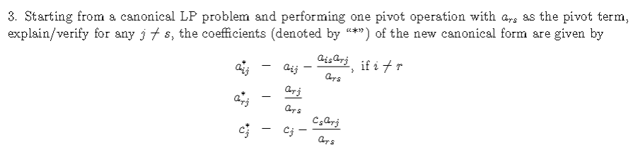 Solved 3. Starting from a canonical LP problem and | Chegg.com