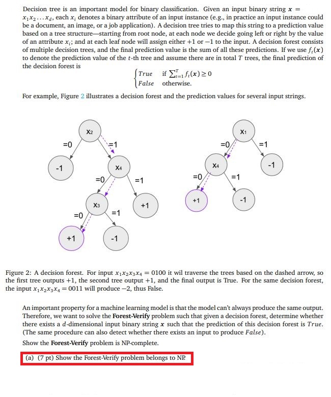 Decision tree is an important model for binary | Chegg.com
