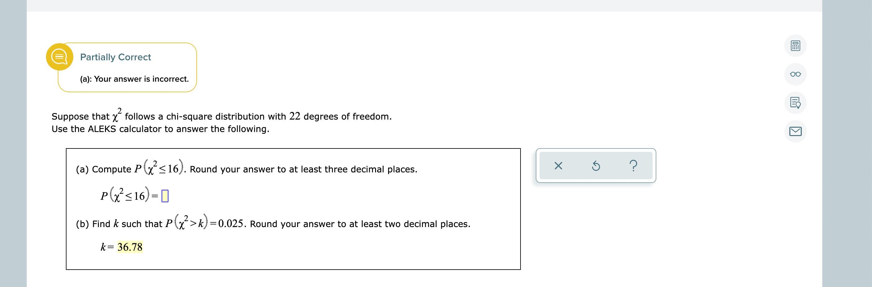 Solved 圖 E Partially Correct oo (a): Your answer is | Chegg.com
