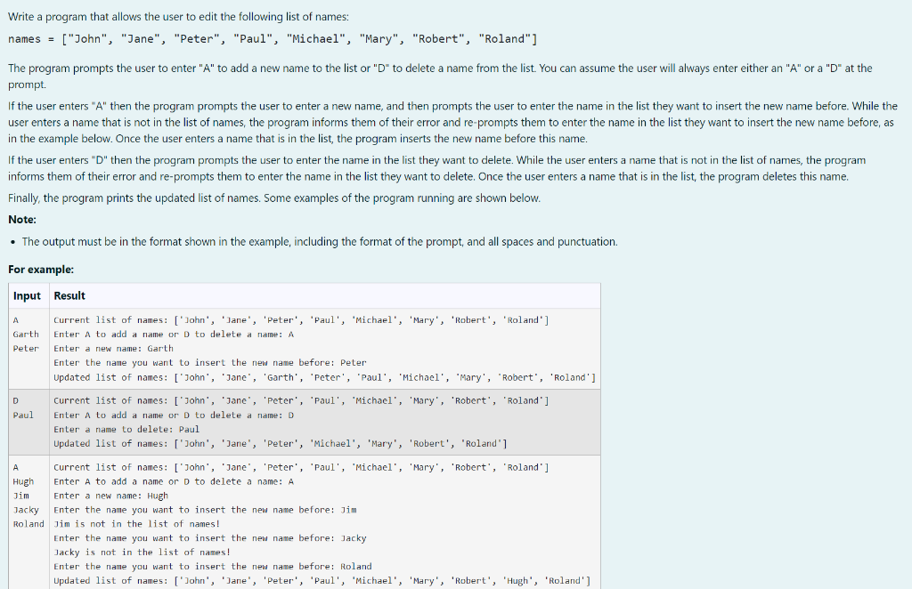 Solved Write A Program That Prompts The User To Enter A 