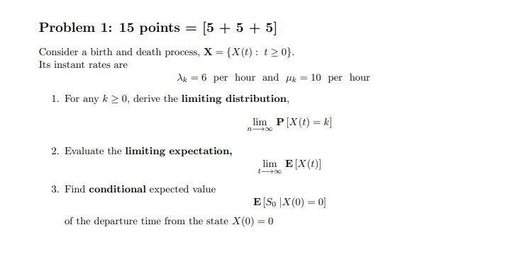 To determine the stationary distribution for a | Chegg.com