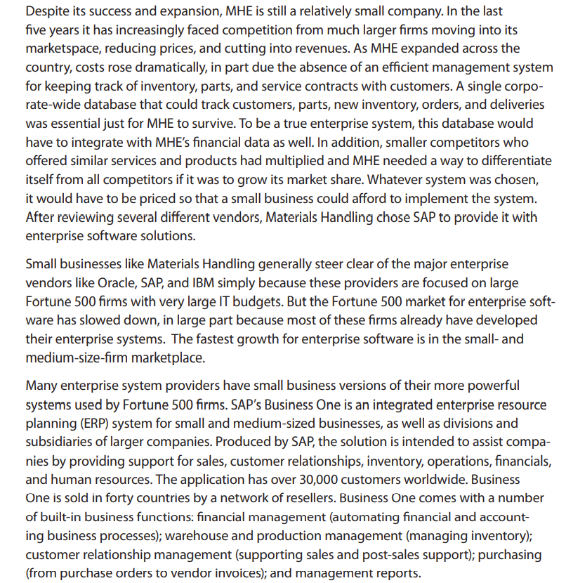 Solved Despite its success and expansion, MHE is still a | Chegg.com