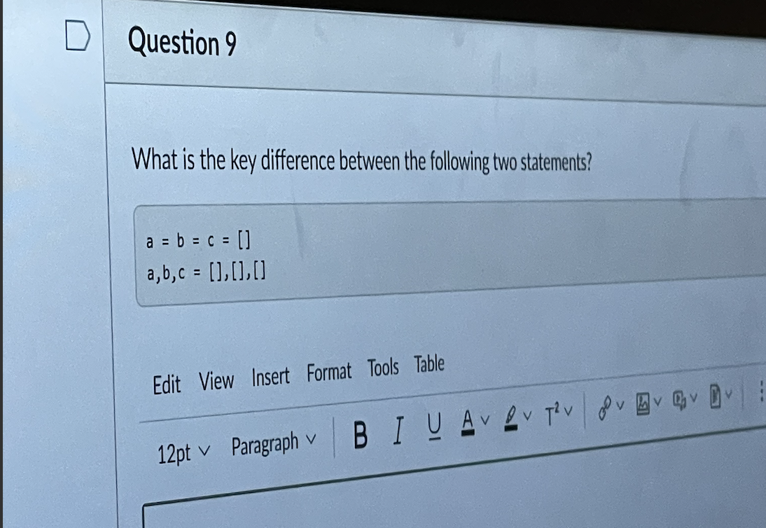 Solved Question 9 What is the key difference between the | Chegg.com