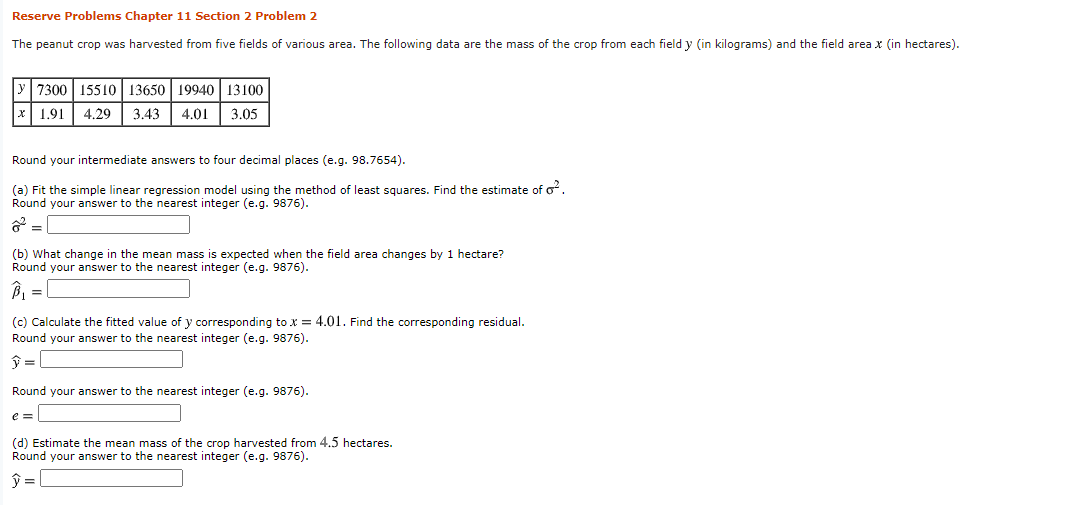 Solved Reserve Problems Chapter 11 Section 2 Problem 1 The | Chegg.com