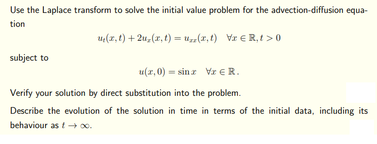 Solved Use The Laplace Transform To Solve The Initial Value 3360