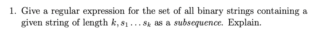 Solved 1. Give a regular expression for the set of all | Chegg.com