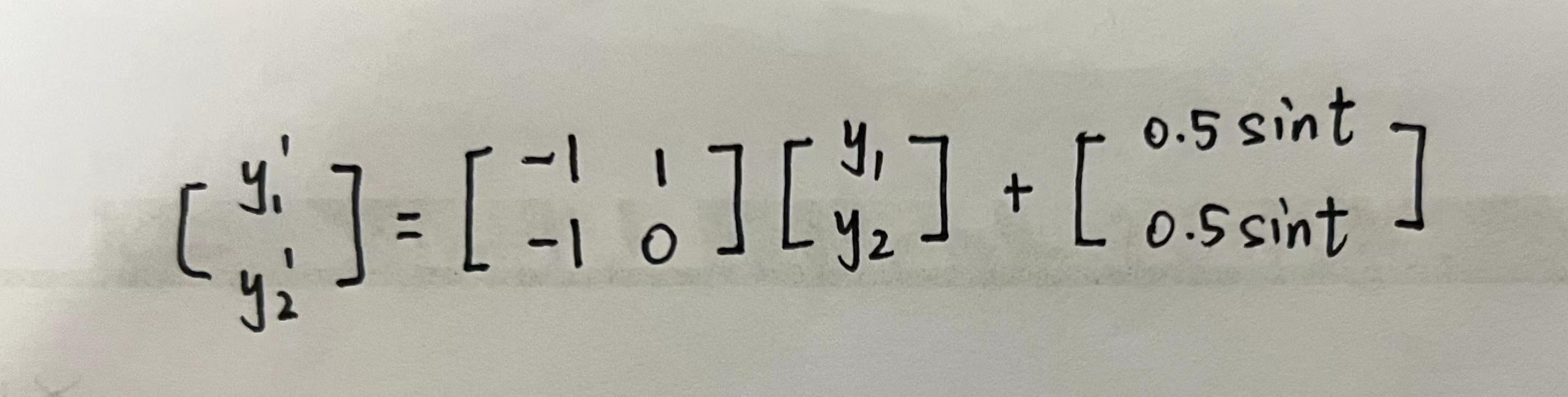 Solved Who Can Solve For This System Of 1st Order Linear 2368