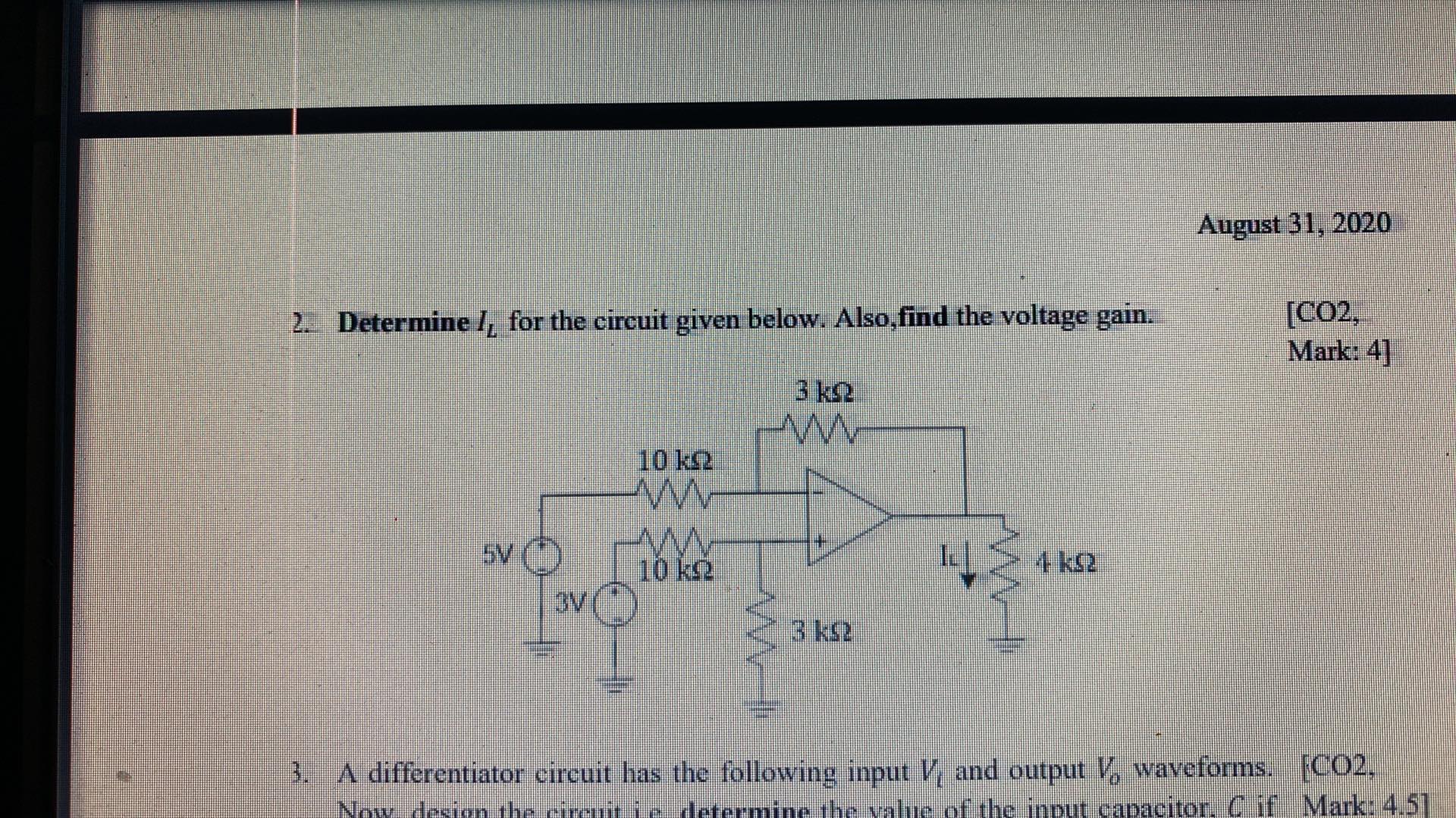 Solved 2. Determine \\( I_{L} \\) for the circuit given | Chegg.com