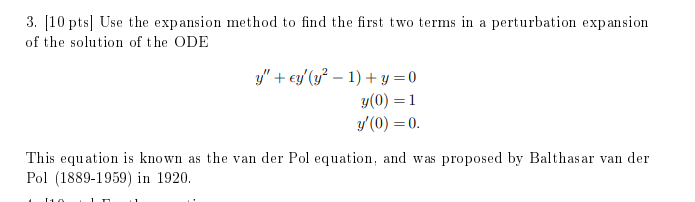 Solved Use the expansion method to find the first two terms | Chegg.com