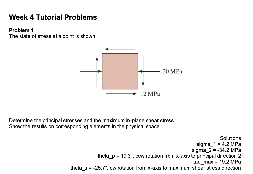 Solved Week 4 Tutorial Problems Problem 1 The state of | Chegg.com