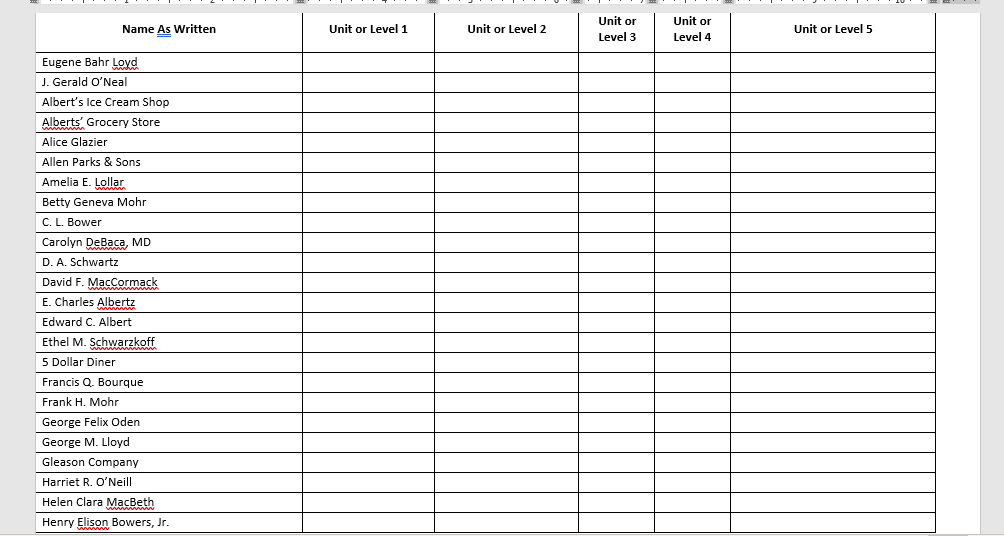 Alphabetic Filing Open The Microsoft Word File CH11 Chegg