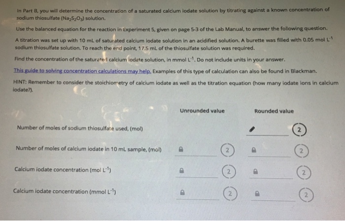 Solved A you will produce a precpitate of calcium iodate by | Chegg.com