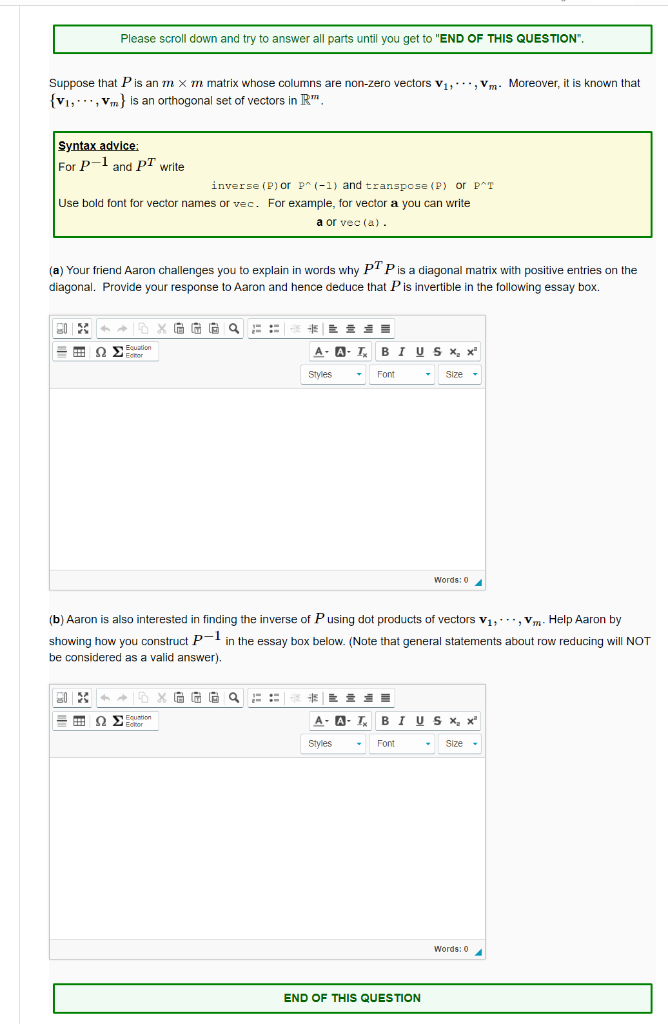 Please scroll down and try to answer all parts until | Chegg.com