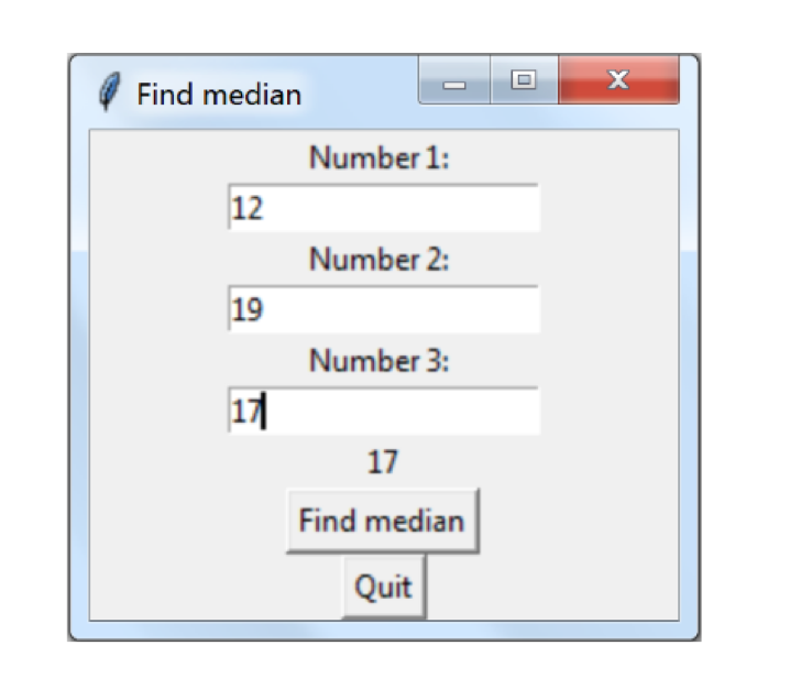 Solved Write a Python GUI program | Chegg.com