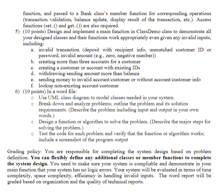 Solved Problem Definition In this project, you will design | Chegg.com