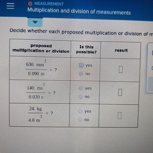 Solved O MEASUREMENT Multiplication and division of | Chegg.com