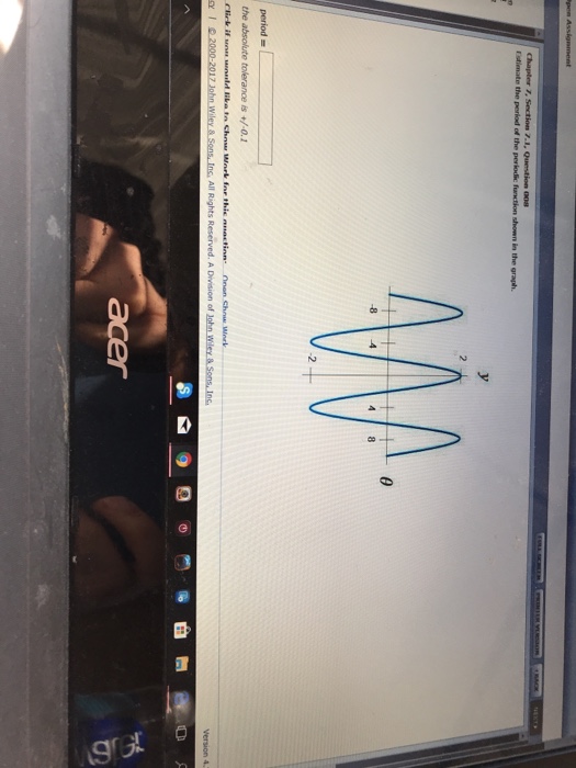 Solved Estimate the period of the periodic function shown in | Chegg.com