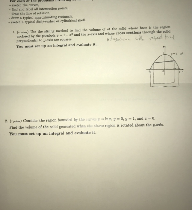 Solved For each of the problems - sketch the curves, - find | Chegg.com