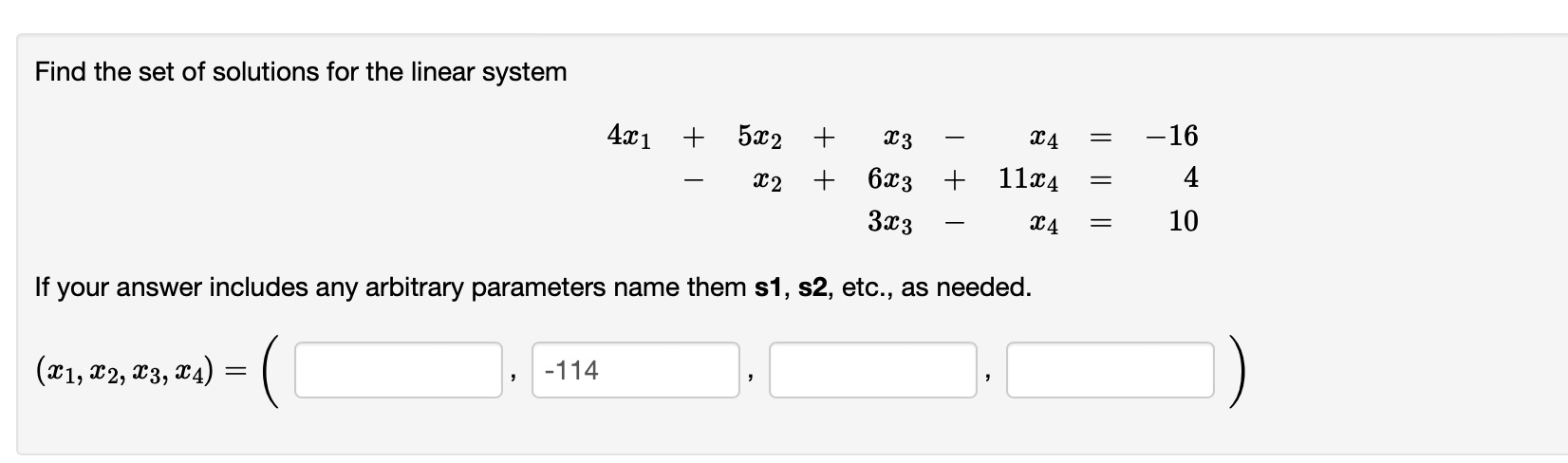 Solved Find the set of solutions for the linear system， ﻿If | Chegg.com