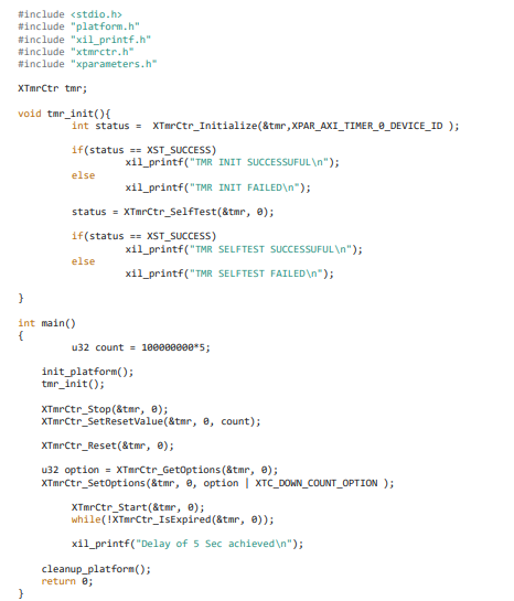 Solved Modify the C code to increase the delay time to 10 | Chegg.com