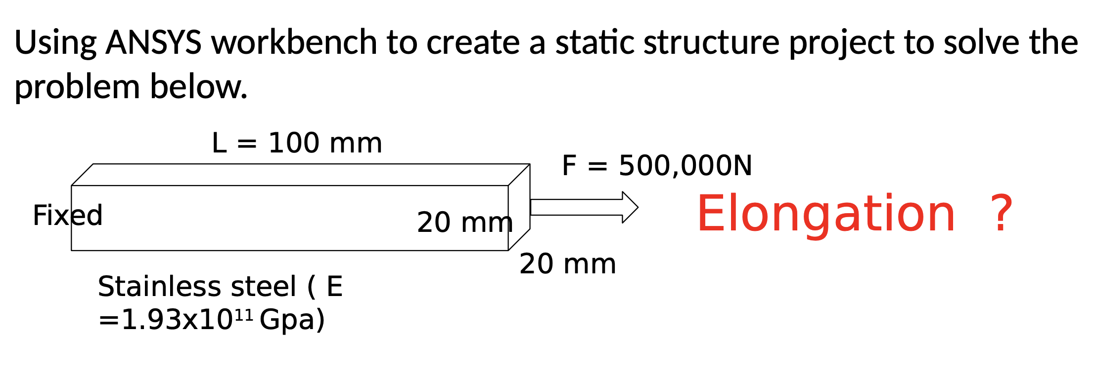 Solved Using ANSYS workbench to create a static structure | Chegg.com