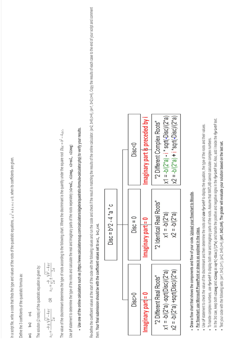 Solved In a script file, write a code that finds the type | Chegg.com