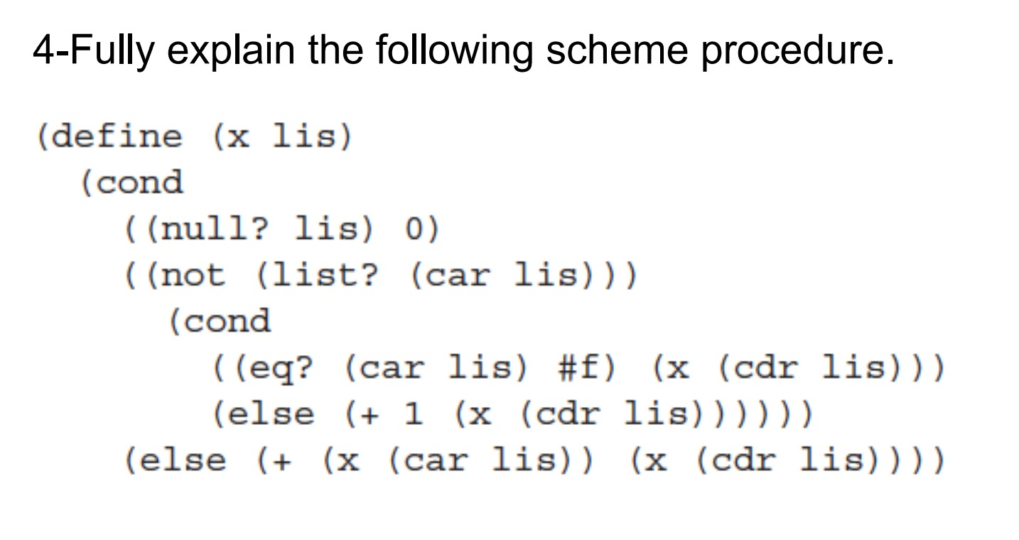 Solved 4-Fully explain the following scheme procedure. | Chegg.com