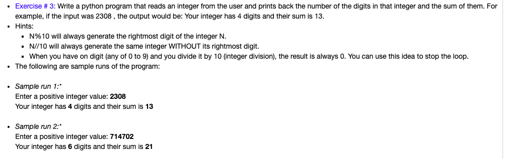 Solved Write A Python Program That Reads An Integer From The 
