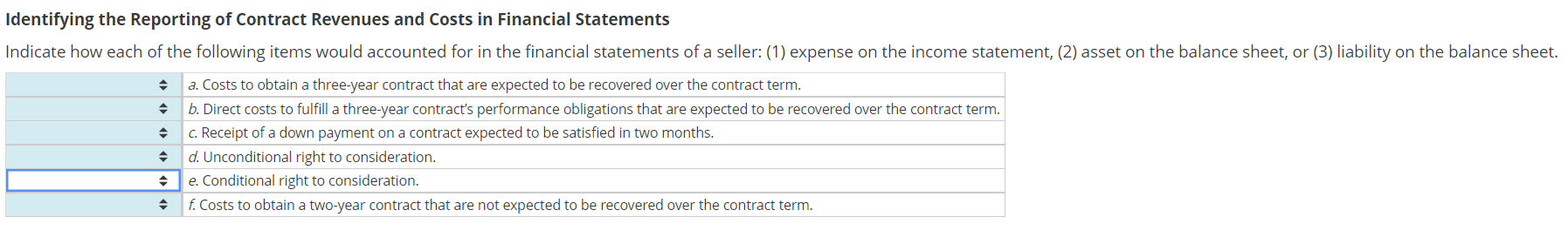 Solved Identifying the Reporting of Contract Revenues and | Chegg.com