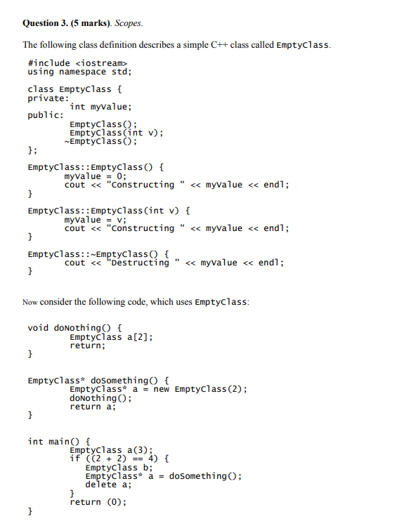 Solved In the space provided below, write the | Chegg.com