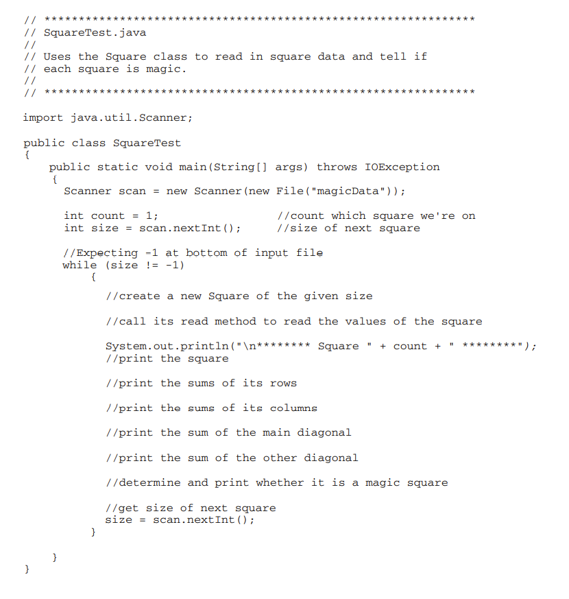 Solved Magic Squares One interesting application of | Chegg.com