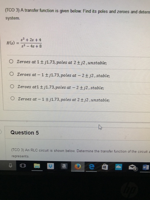 Solved A transfer function is given below. Find it’s poles | Chegg.com
