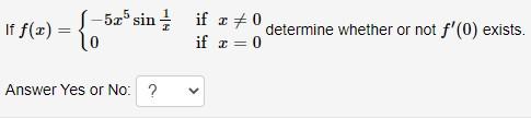 Solved Let f(x)={xsinx−80 if x =0 if x=0 Determine whether | Chegg.com