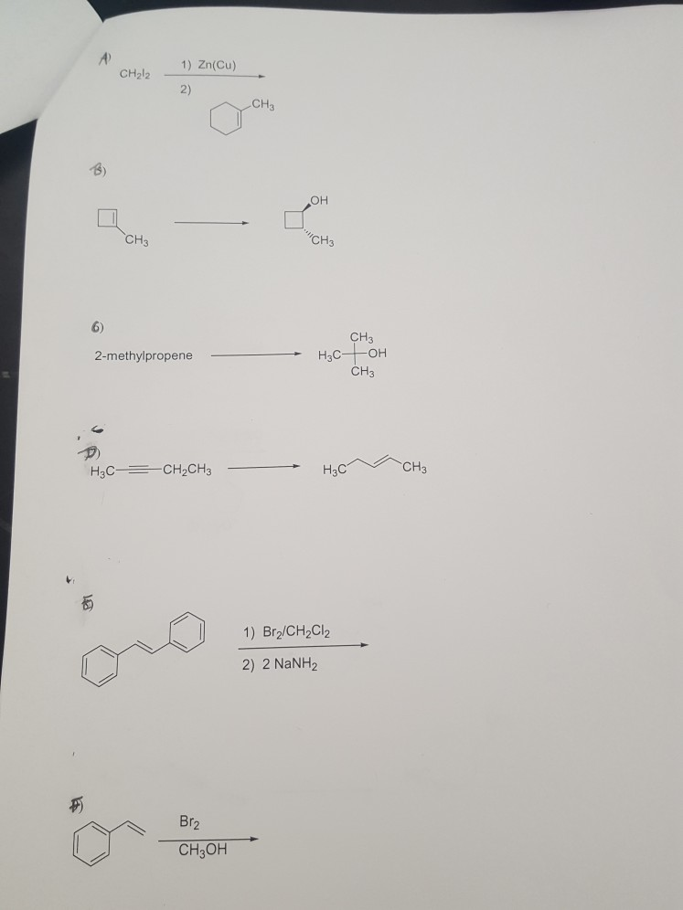 Solved (3 points each, 45 points total) Reactions. Give the | Chegg.com